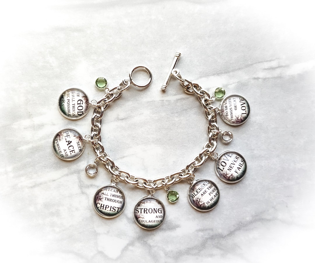 Bible Verse Bracelets / Bible Quote Bracelet / Daily Reminders / You ...