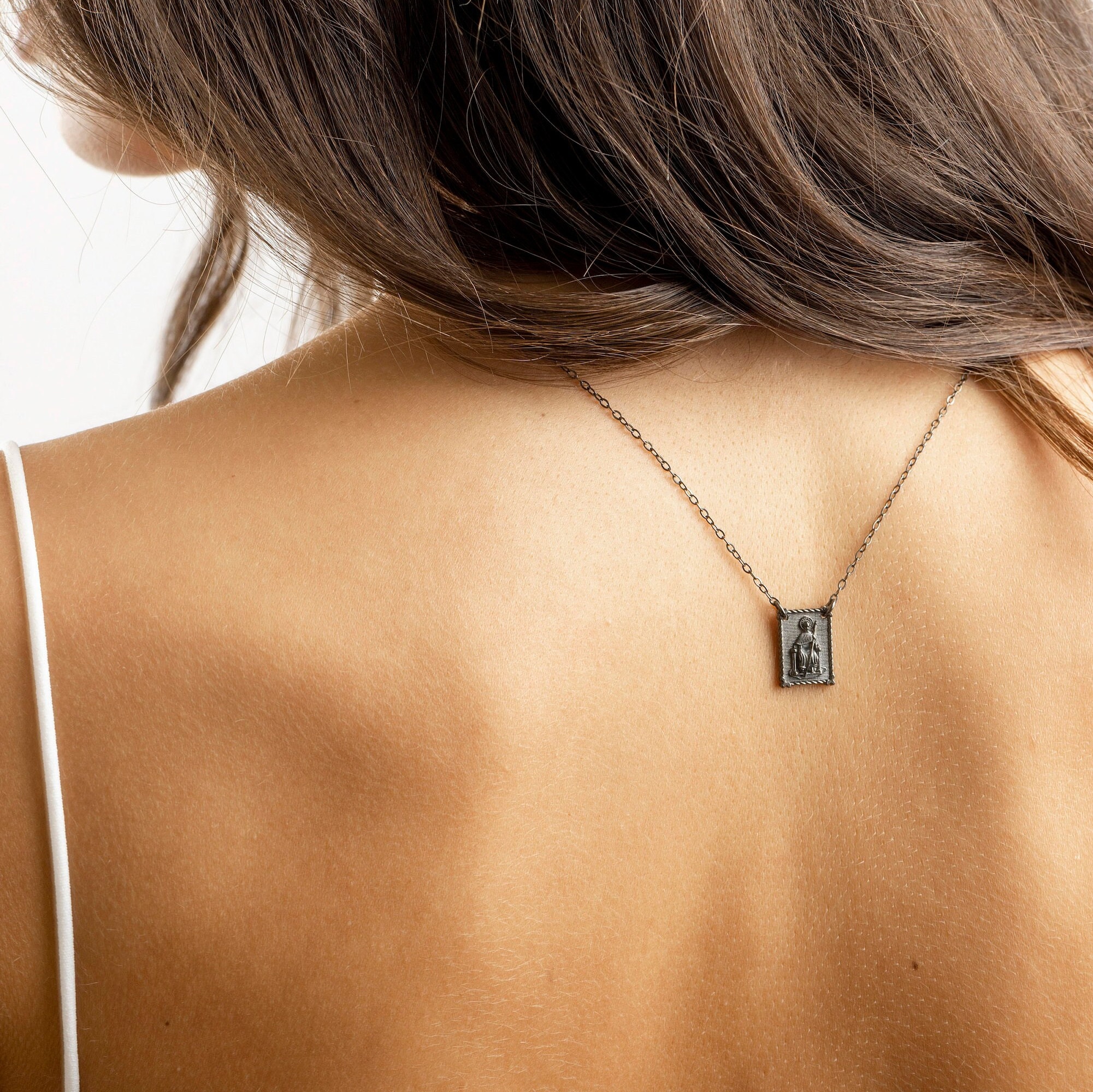 Silver 925 Small Scapular - Etsy Canada