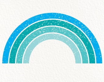 Distressed Rainbow - Etsy