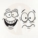 Faces SVG. 8 Cartoon Facial Expressions. Instant Digital Download ...