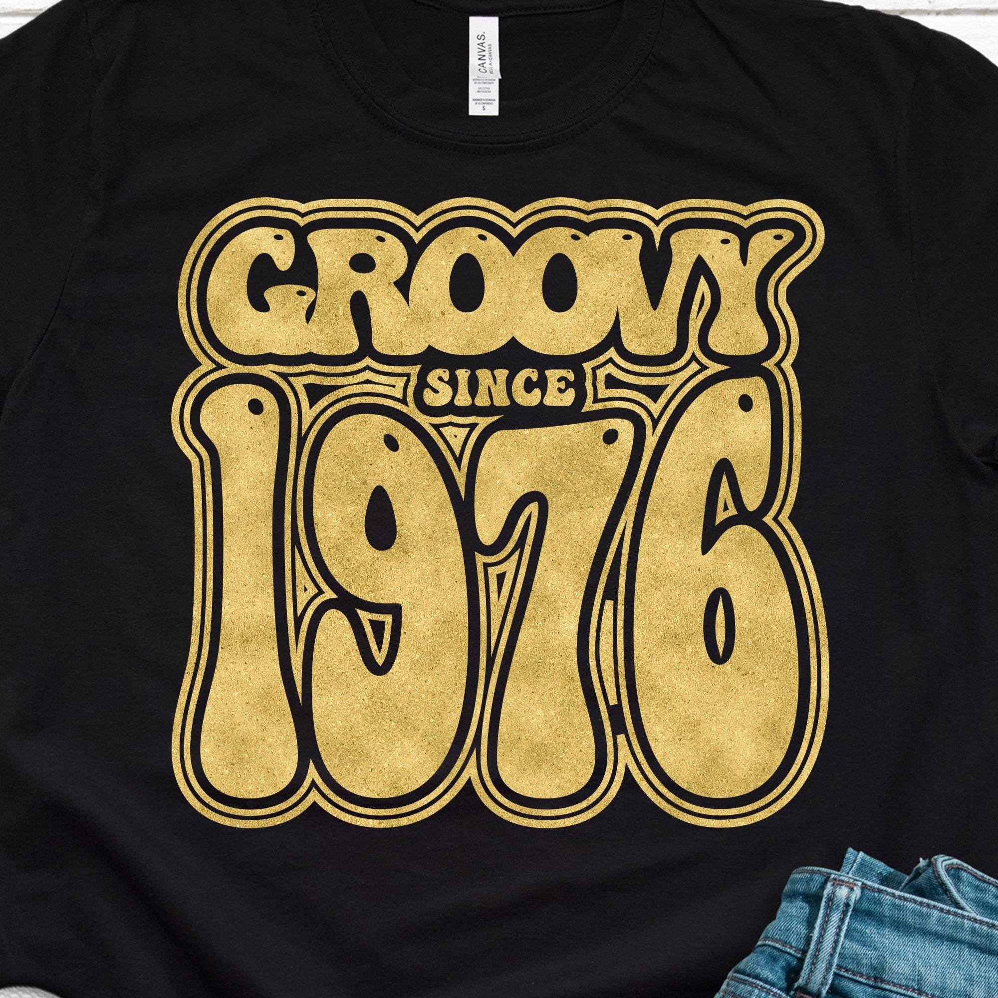 Groovy Since 1976 SVG Fun Birthday Gift for 45th Birthday | Etsy