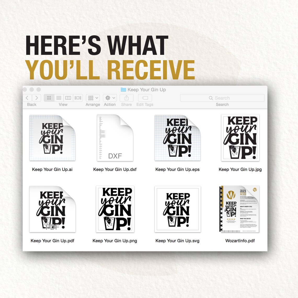 Keep Your Gin up SVG. Funny Wine Quote. Instant Digital | Etsy