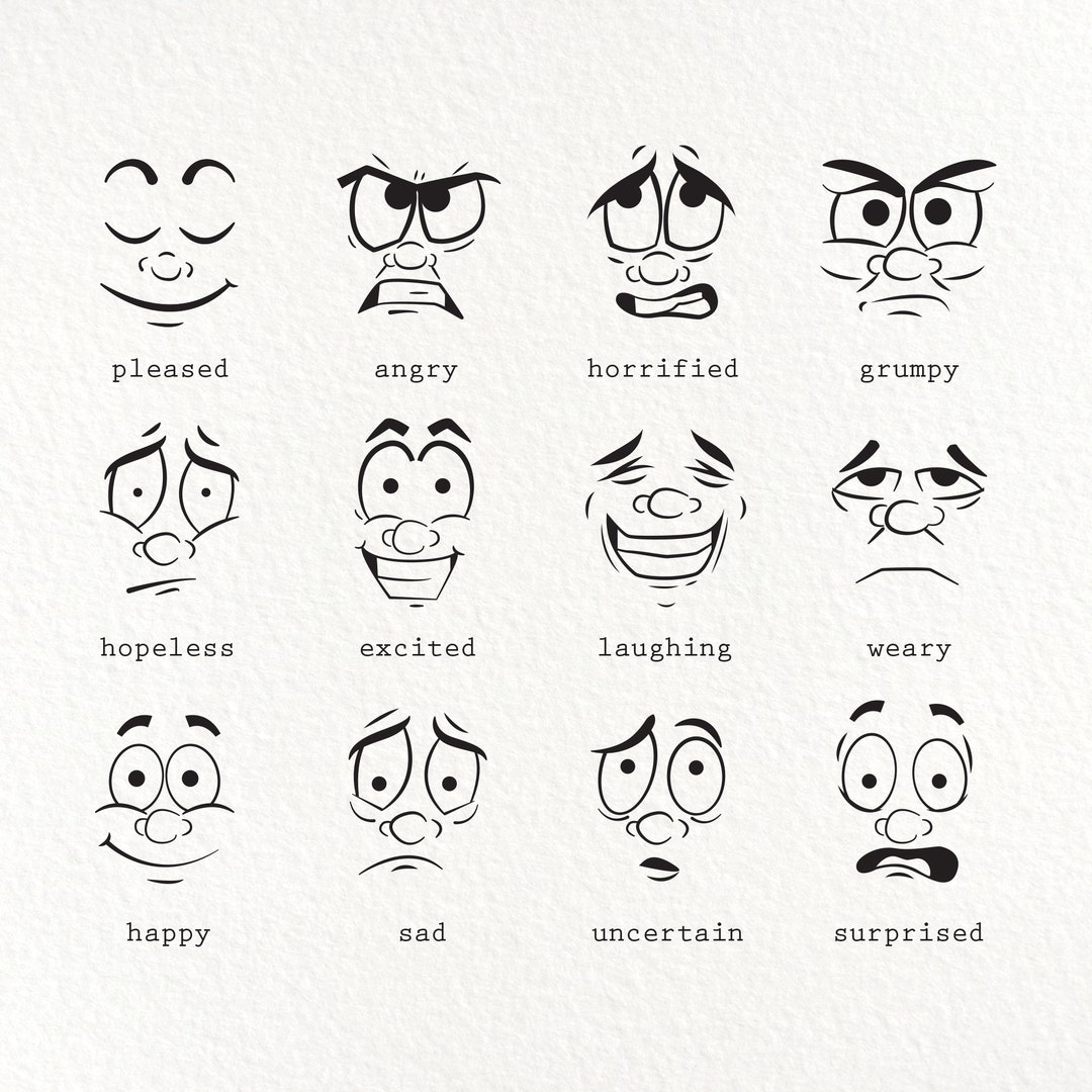 Cartoon Mouth Expressions
