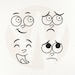 Facial Expressions SVG. Simple Cartoon Faces SVG. Instant Digital ...