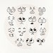 Facial Expressions SVG. Simple Cartoon Faces SVG. Instant Digital ...