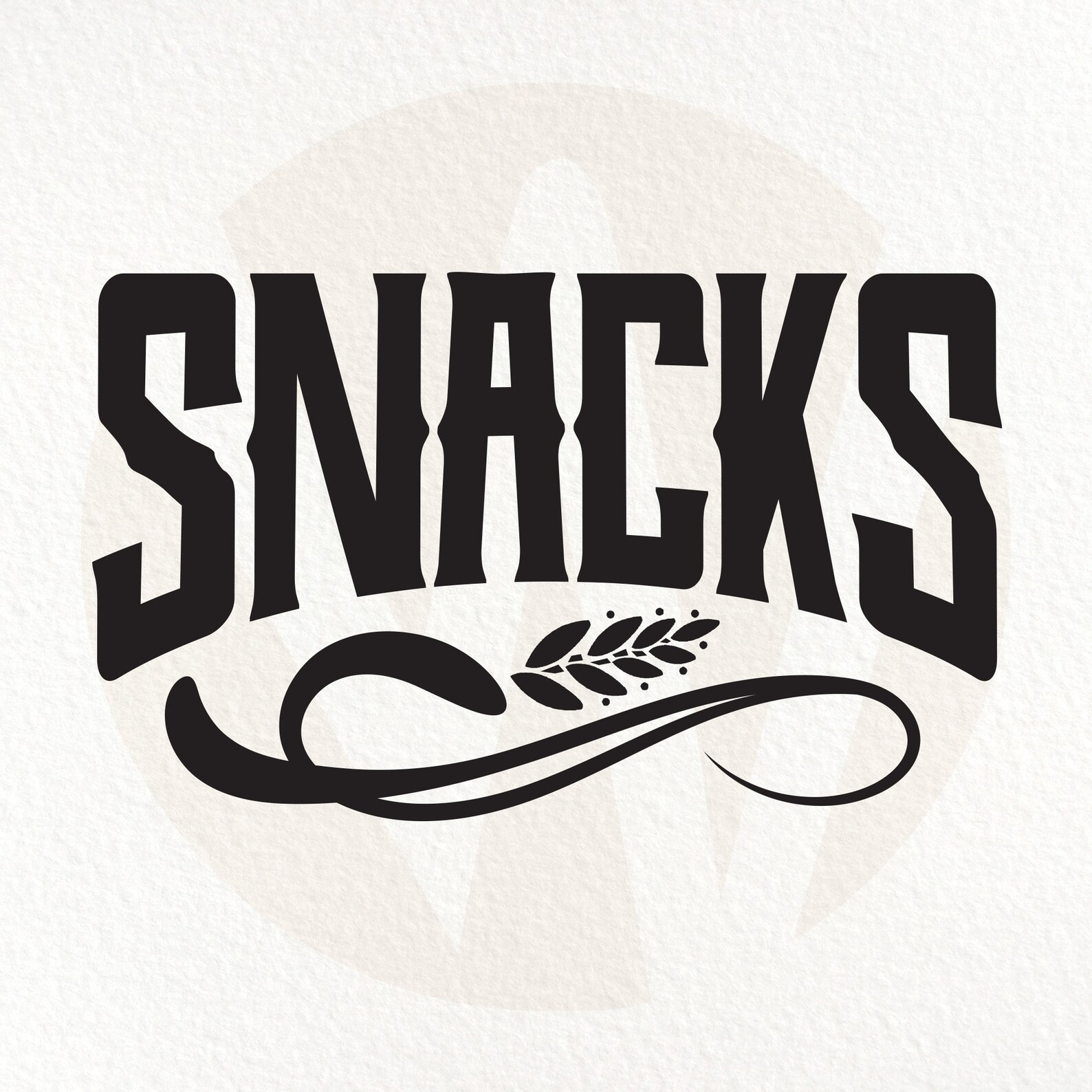 Snacks Decorative Label. Instant Download in Svg Png Eps - Etsy