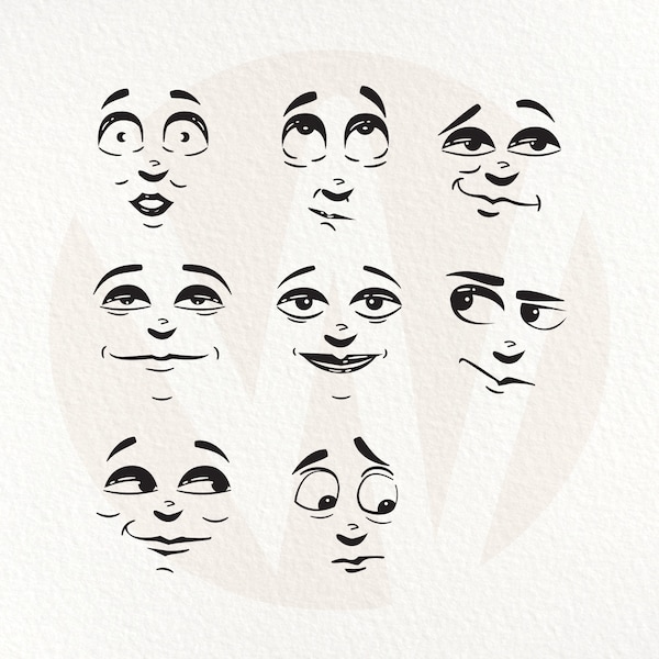 Silly Face Svg - Etsy