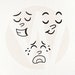 Facial Expressions SVG. Simple Cartoon Faces SVG. Instant Digital ...