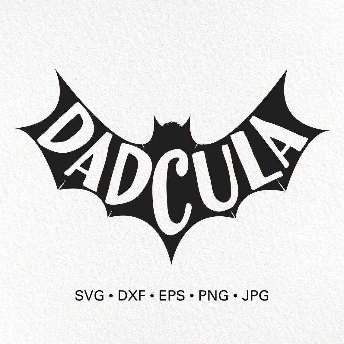 Halloween Dadcula Batwing SVG. Instant Digital Download - Etsy
