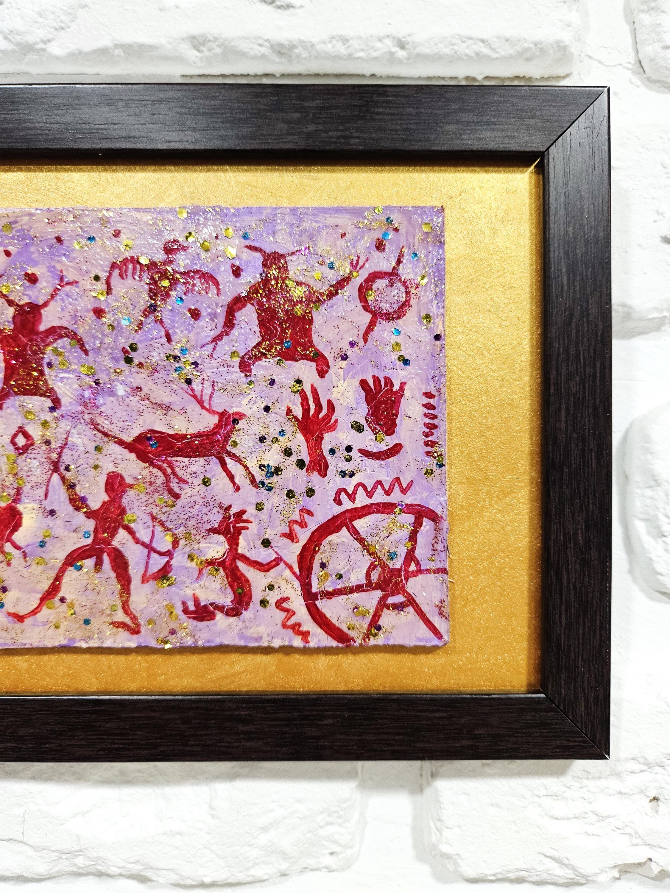 Cave Painting Art, Prehistoric Wall Art Stone Age Art Caveman Lascaux ...