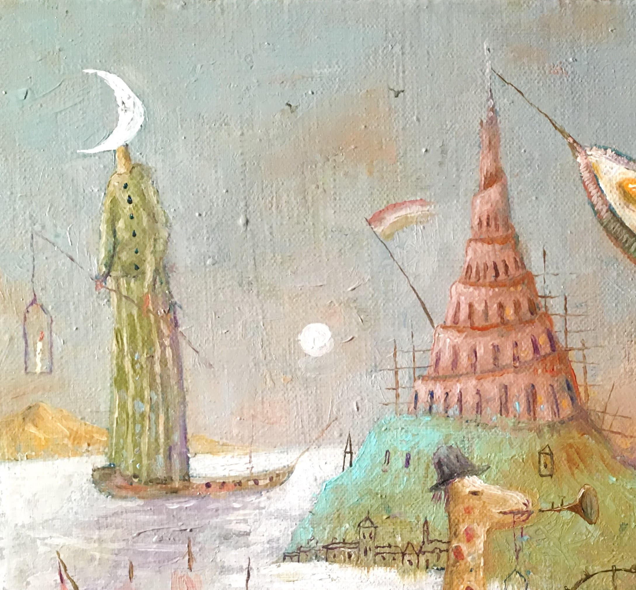 Strange Creatures Art, Original Surreal Painting, Strange Painting ...