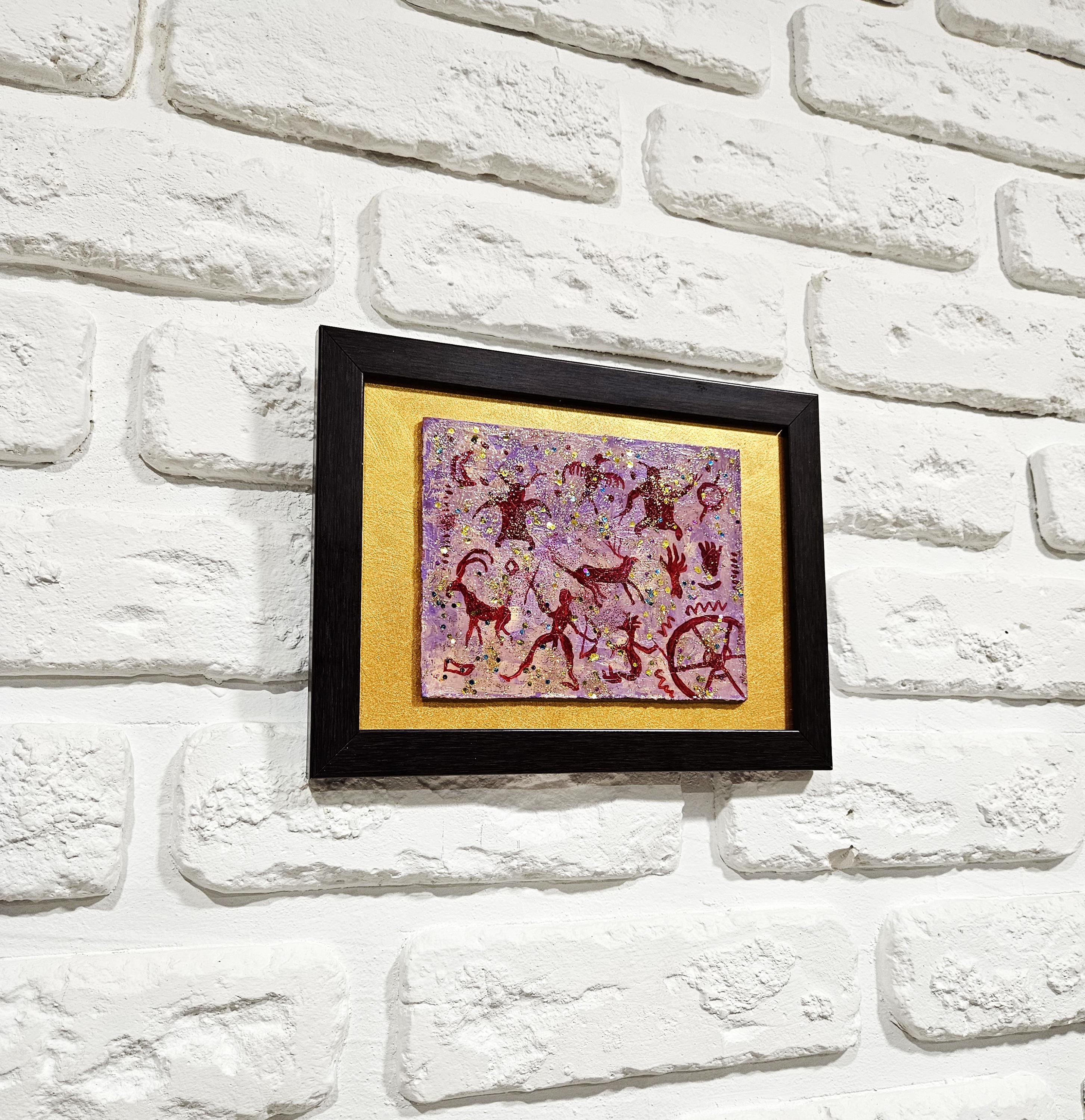 Cave Painting Art, Prehistoric Wall Art Stone Age Art Caveman Lascaux ...