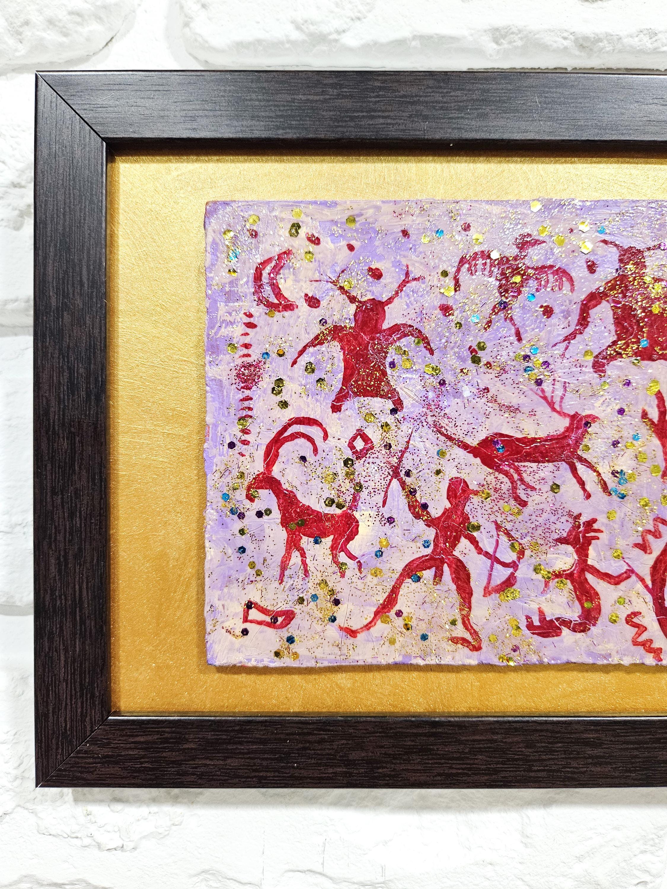 Cave Painting Art, Prehistoric Wall Art Stone Age Art Caveman Lascaux ...
