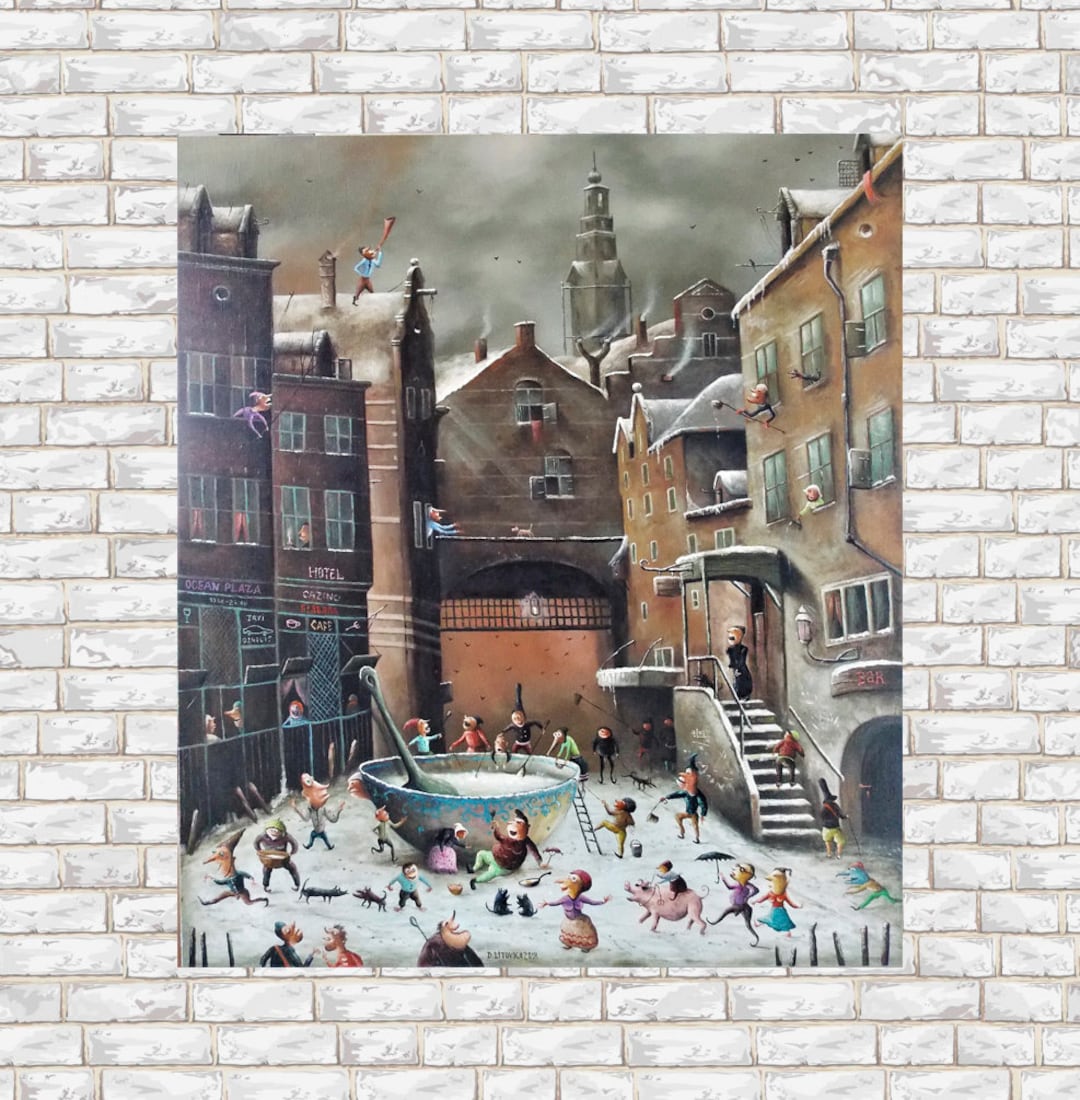 Whimsical Artwork Original, Surrealism Art, Whimsical Landscape ...