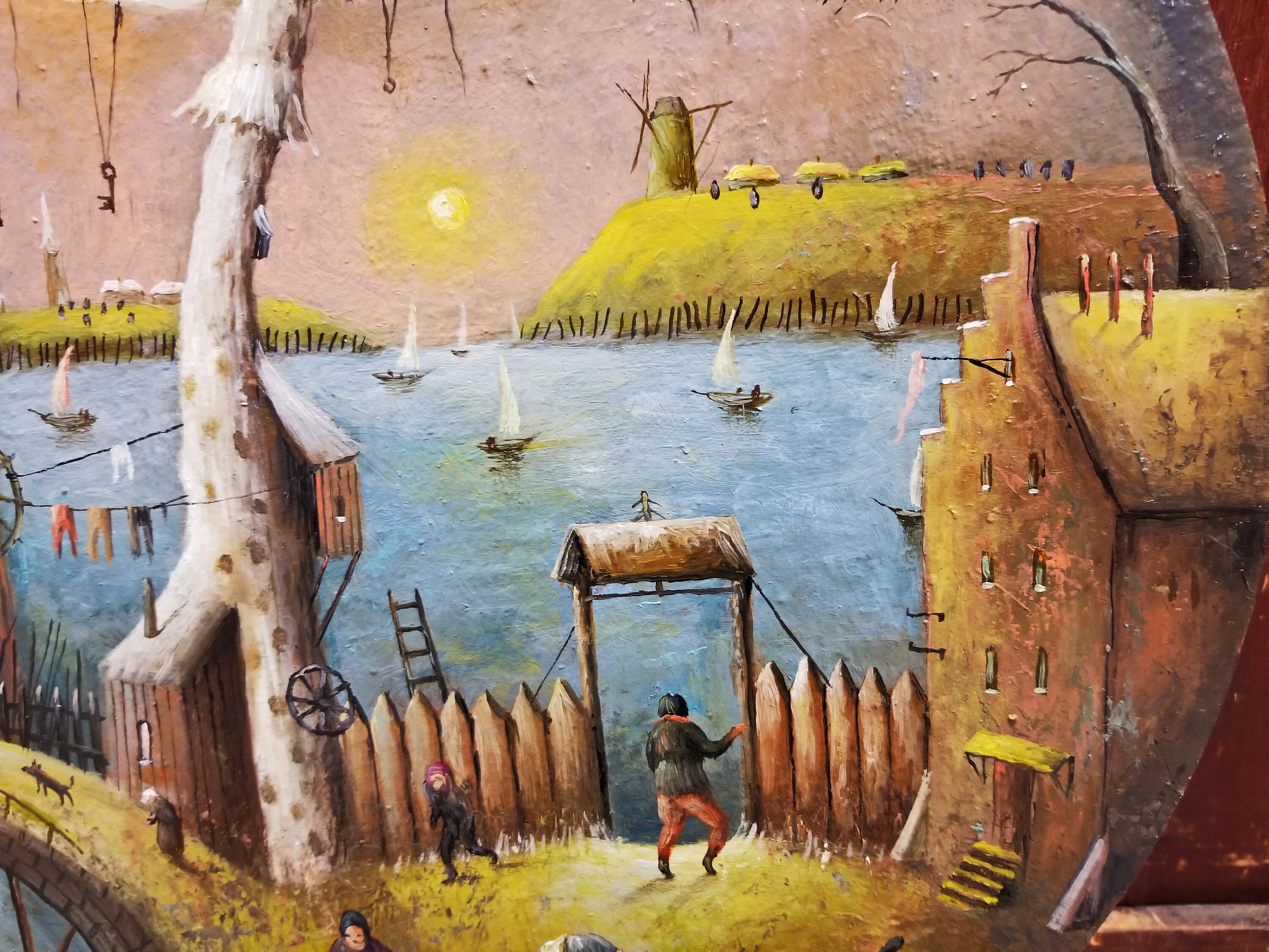 Whimsical Artwork Original, Surrealistic Painting, Whimsical Landscape ...