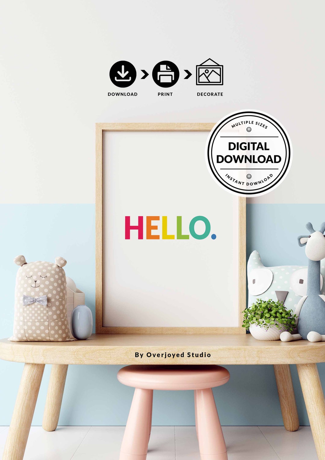 Hello Wall Decor, Hello Sign, Hello, Wall Decor,hello Print,hello Wall ...