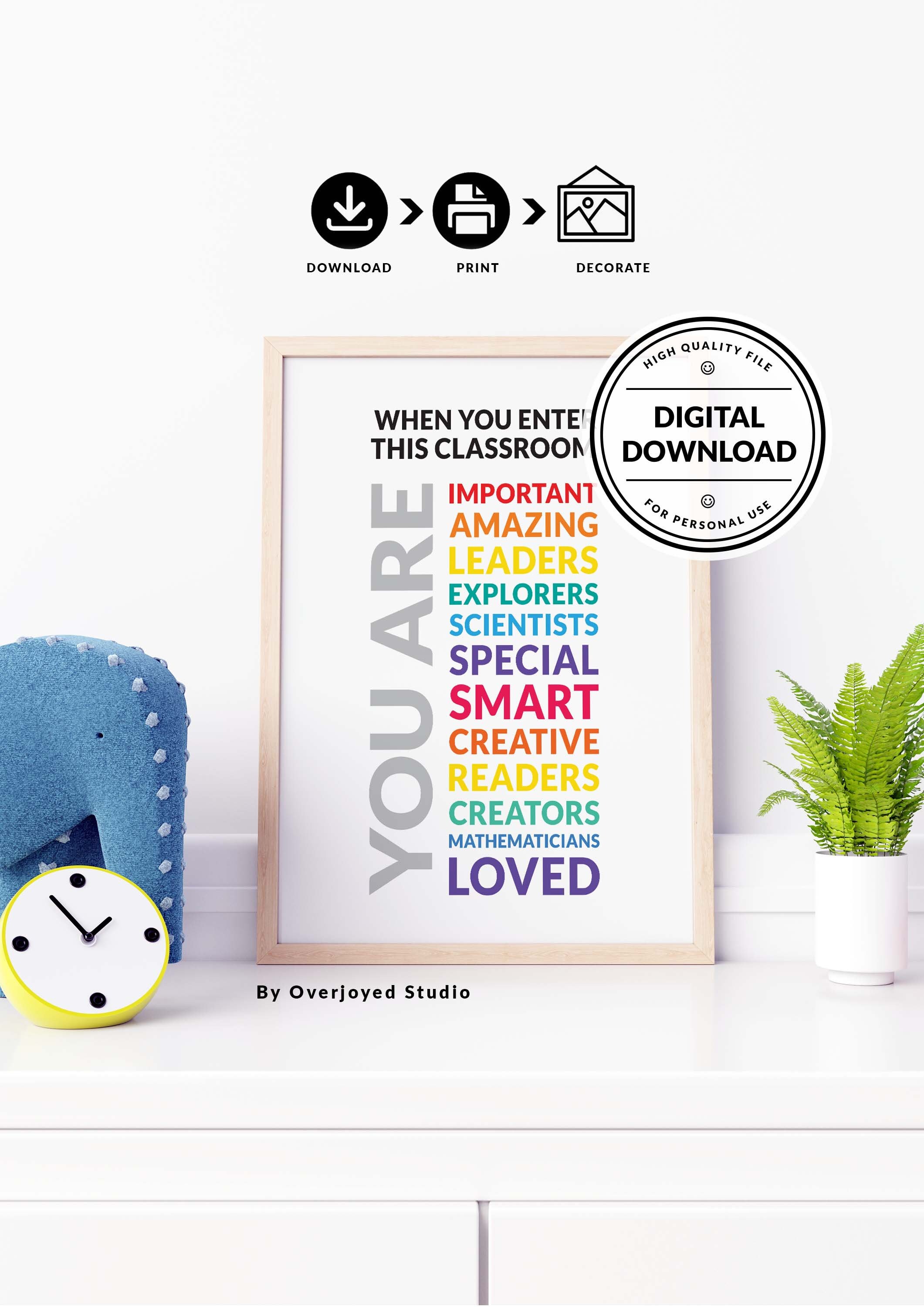 You are loved When You Enter This Classroom Rules Teacher | Etsy