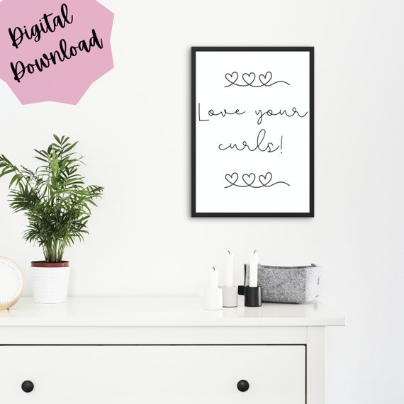 Curly Hair Gifts/love Your Curls/curly Hair/unique Gifts/curly - Etsy