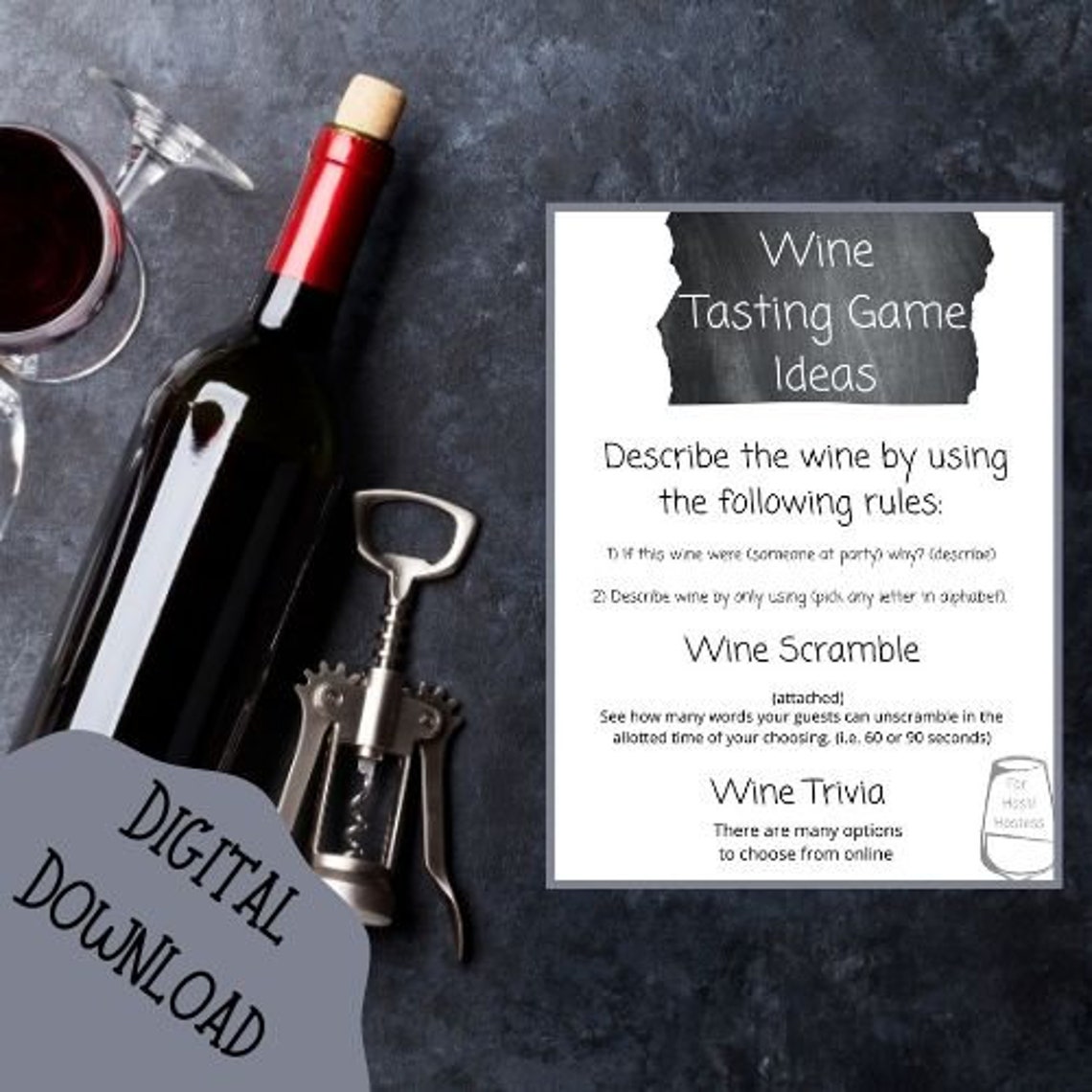 Wine Tasting Party Kit/wine Tasting Game/wine Party Ideas/score Cards ...