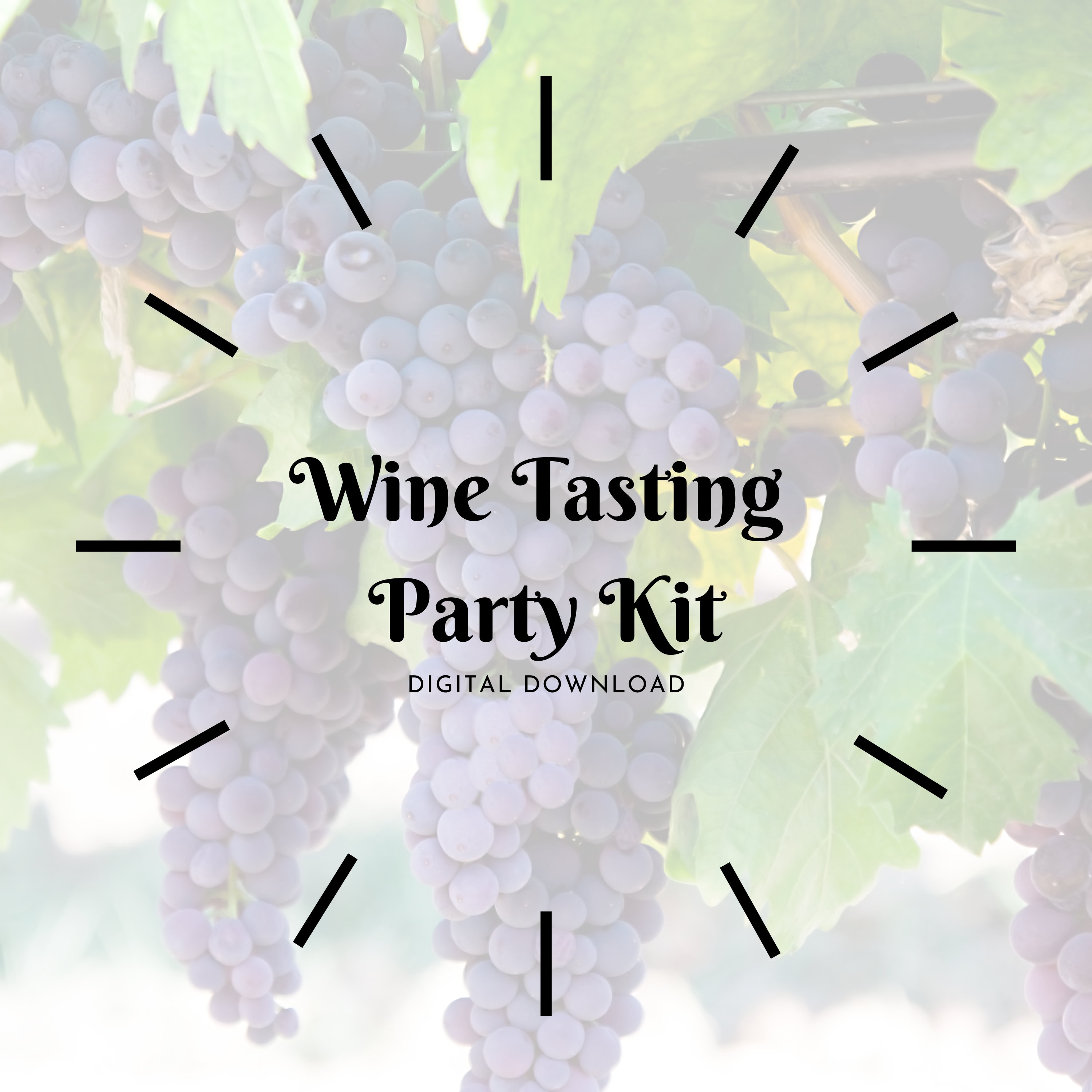 Wine Tasting Party Kit/wine Tasting Game Grape Theme/wine Party Ideas ...