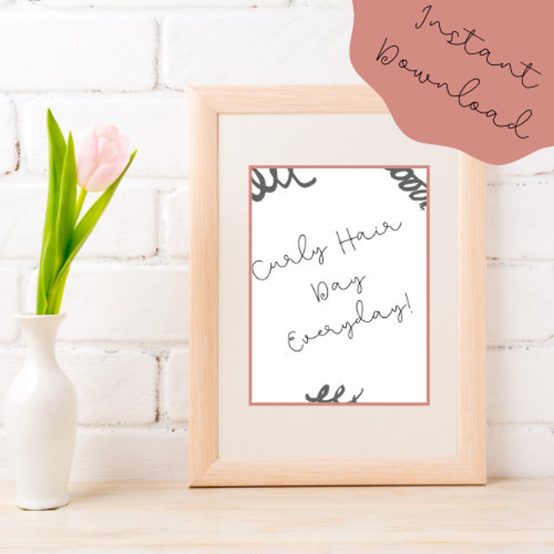 Curly Hair Art/curly Hair Digital Art/curly Hair Everyday/curly Girls ...