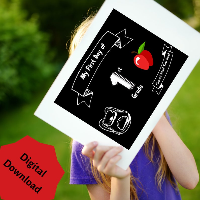 First Day of First Grade First Day of Class Printable Back - Etsy