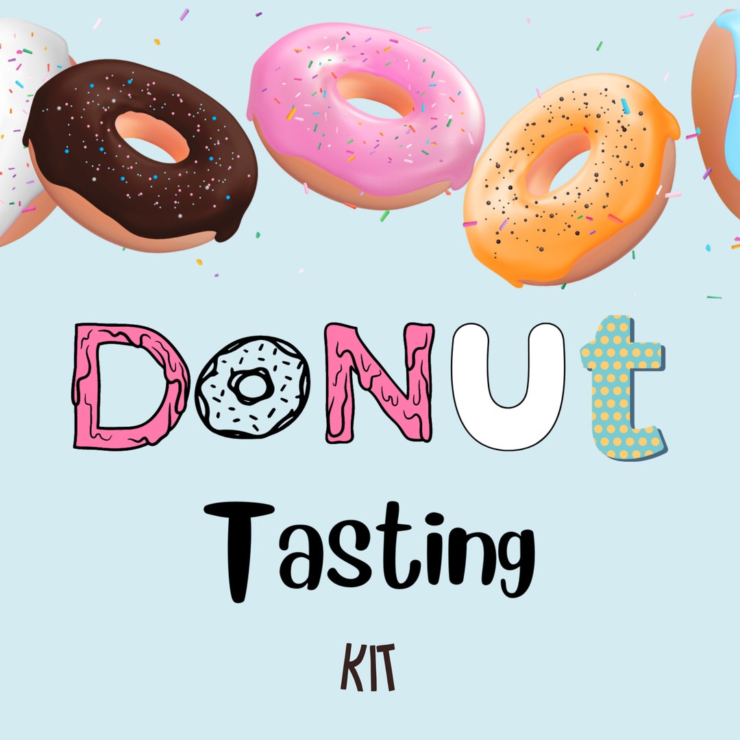 Donut Tasting Kit, Game Night, Fun Games, Bridal Shower Game, Unique ...
