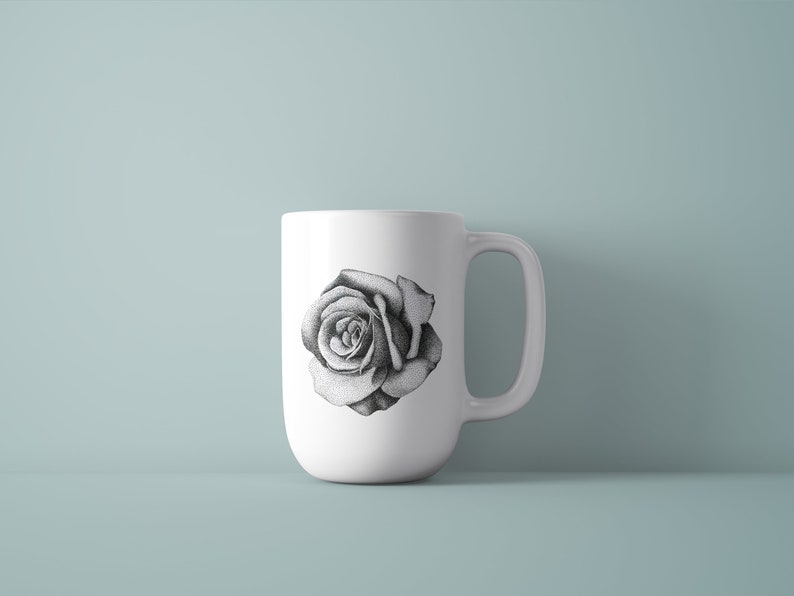 Vectorised Hand-drawn Rose Illustration, Floral Drawing, Aesthetic Art ...