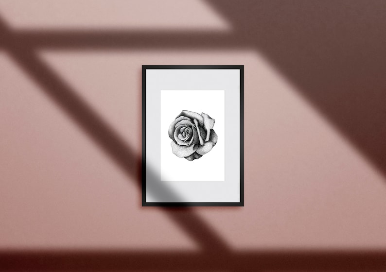 Vectorised Hand-drawn Rose Illustration, Floral Drawing, Aesthetic Art ...