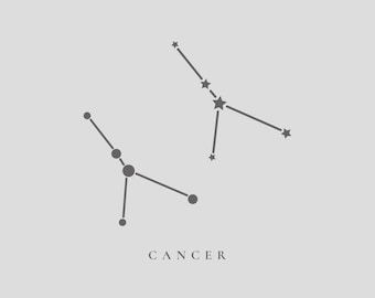 CANCER ZODIAC Svg-constellations Svg-astrology Sign Svgcancer - Etsy