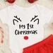 My First Christmas SVG PNG, Baby Reindeer 1st Christmas Clipart, Baby's ...