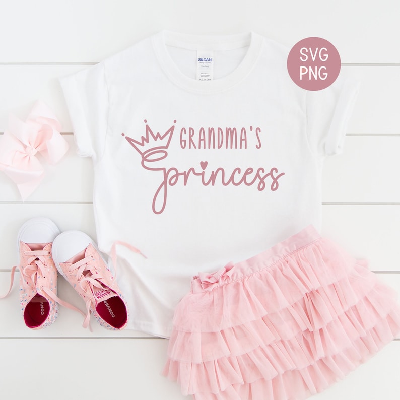 Grandma's Princess Svg, Grandkids Svg Png, Grandmas Little Girl Svg ...