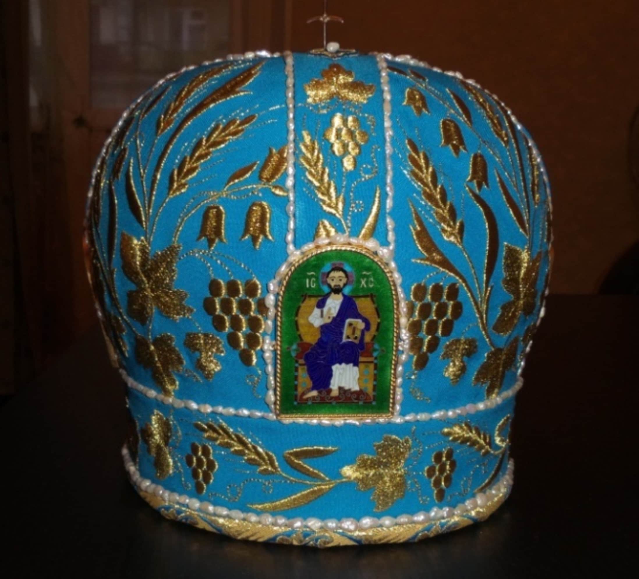 Mitre. The mitre headwear of Orthodox priests. Handmade | Etsy