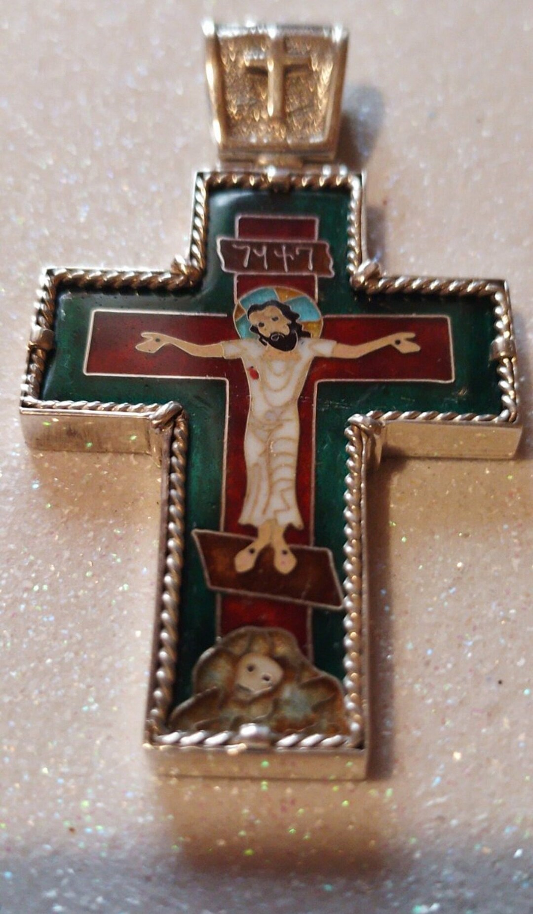 Crucifix Jesus Christ,orthodox Cross,cloisonne Enamel,exclusive ...