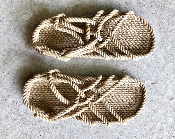 6 Strap Rope Sandal Women's - Etsy
