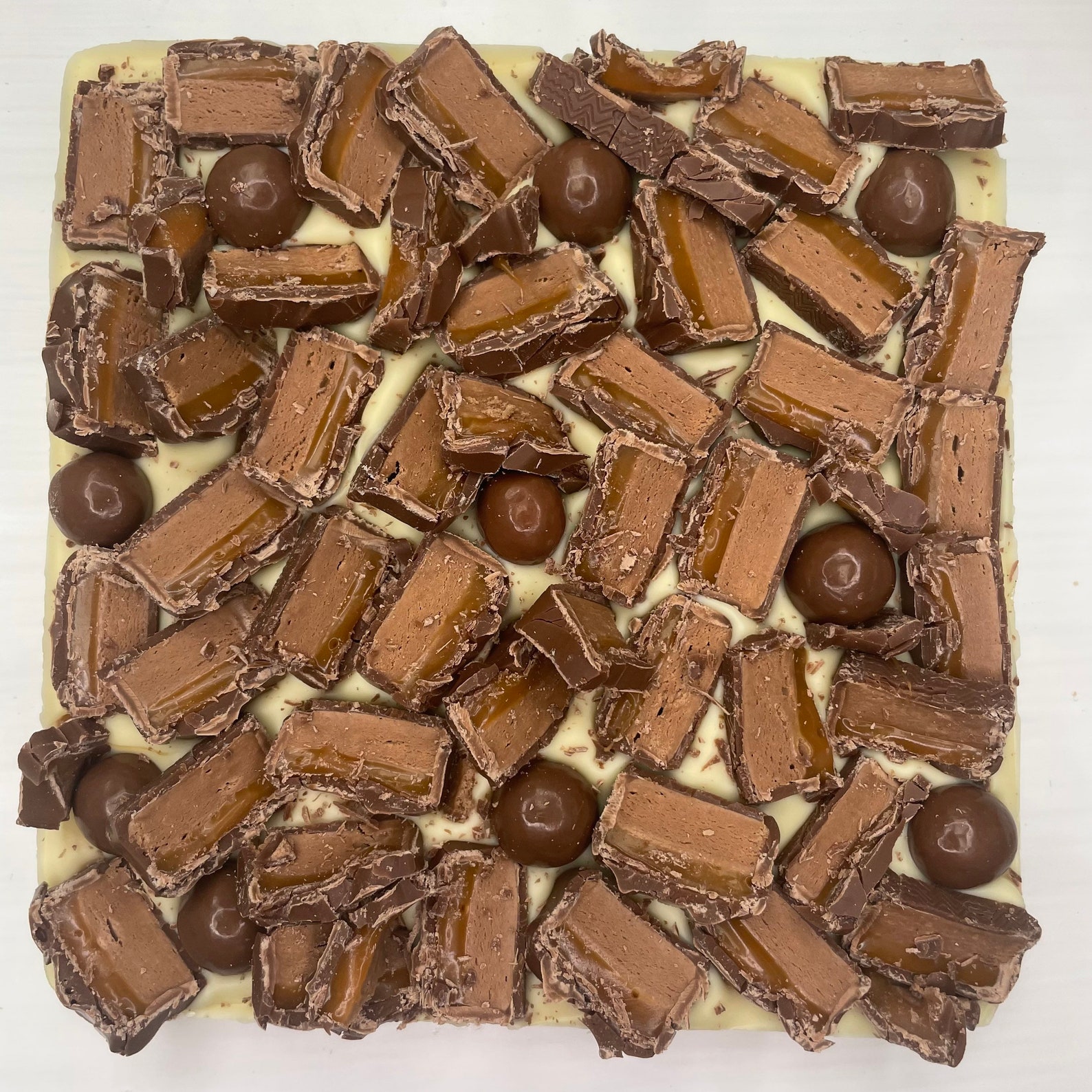 White mars bar covered belgium white chocolate. . mars bars. | Etsy