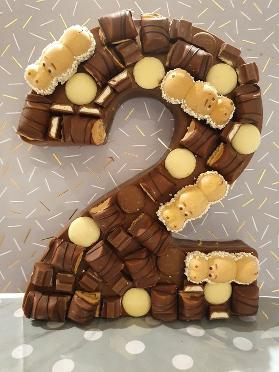 GIANT chocolate covered numbers Personalise. Enormous | Etsy