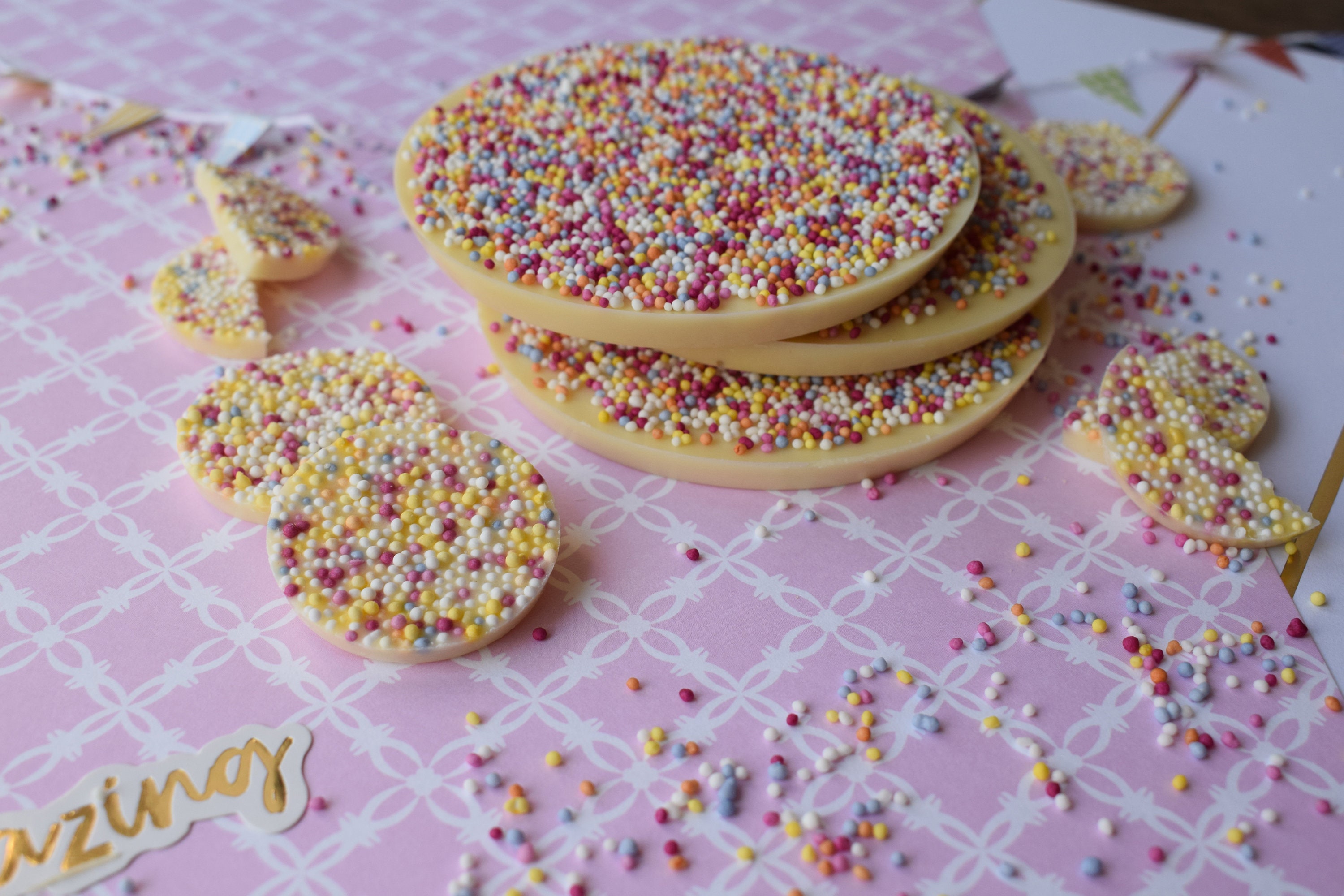 Pack of Three Giant Jazzles Belgian White Chocolate 35x | Etsy