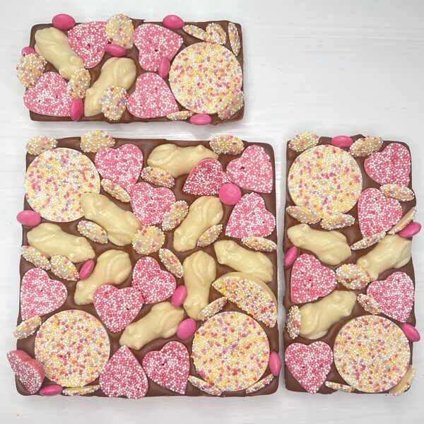 Heart Chocolate Slab - Etsy UK