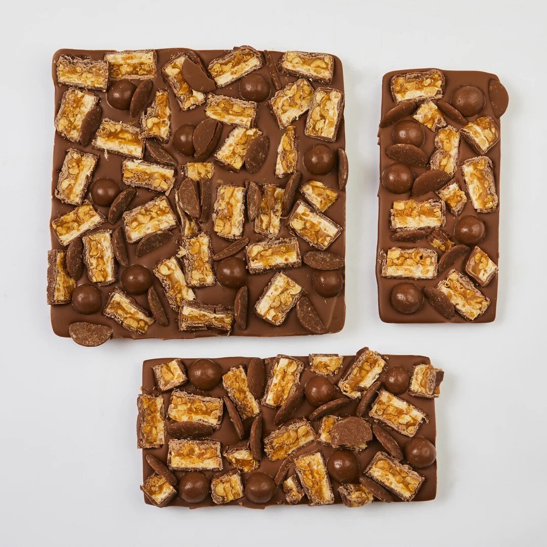 Snickers Bar Covered Milk Chocolate Slab, Belgian Milk Chocolate ...