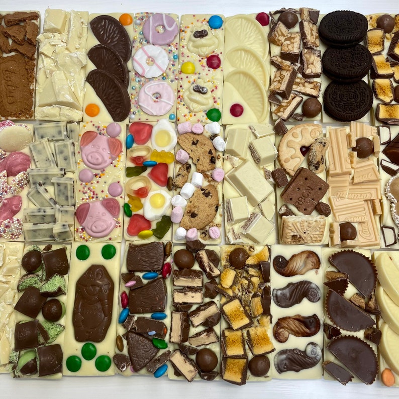 White Mini Snap Bars. Biscoff. Kinder. Caramel. Terrys - Etsy UK