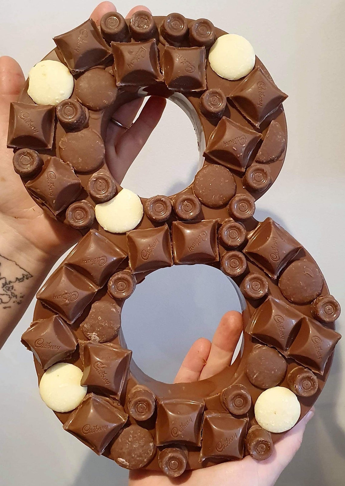 GIANT chocolate covered numbers Personalise. Enormous | Etsy