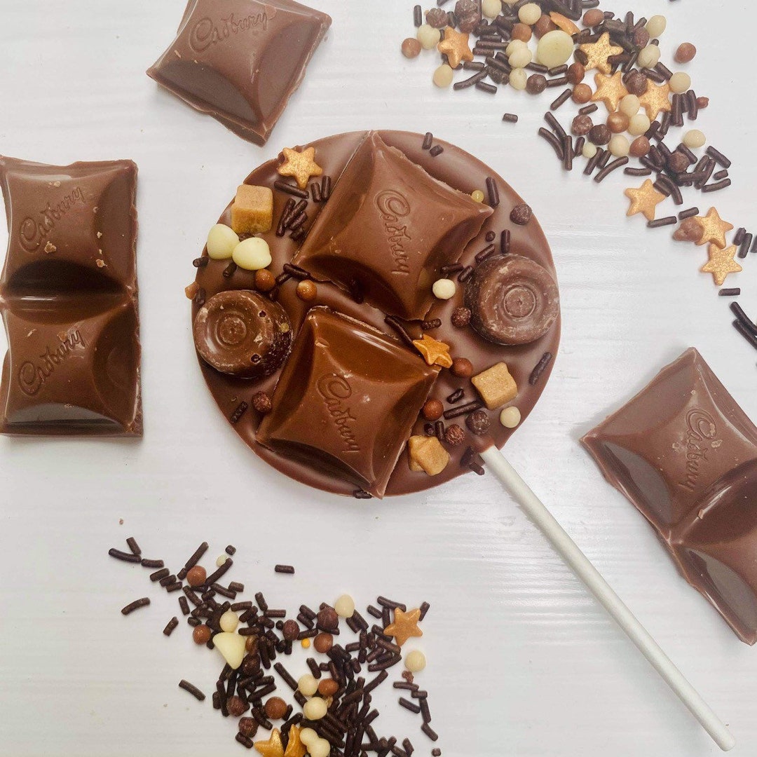 Zillionaire Caramel Chocolate Lollipop. Twix. Fudge. White Chocolate ...