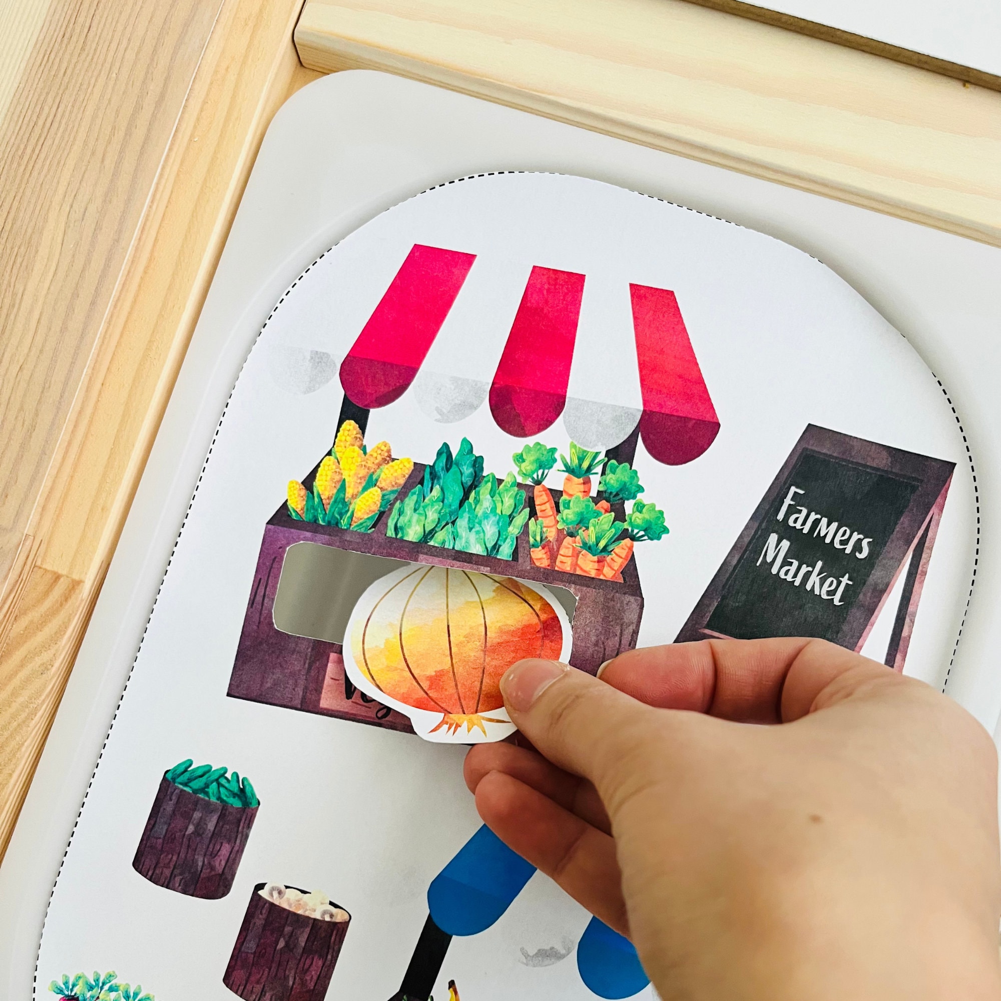 Fruits and Veggies Sorting, Printable Flisat Insert, Trofast Insert ...