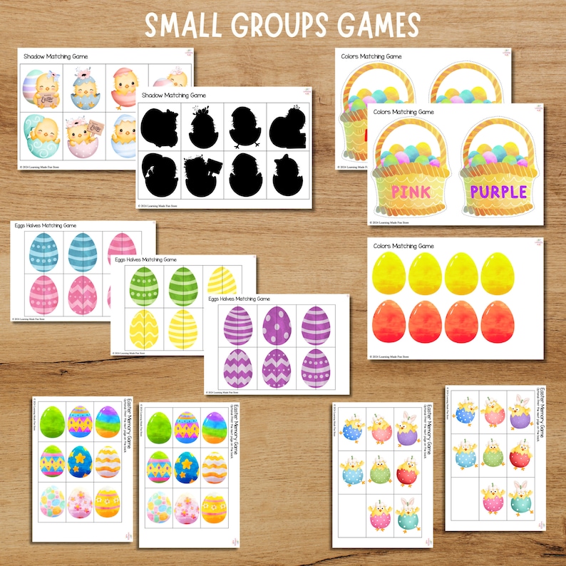 Easter Learning Activities Bundle: Math, Literacy, Fine Motor (PDF) - Etsy