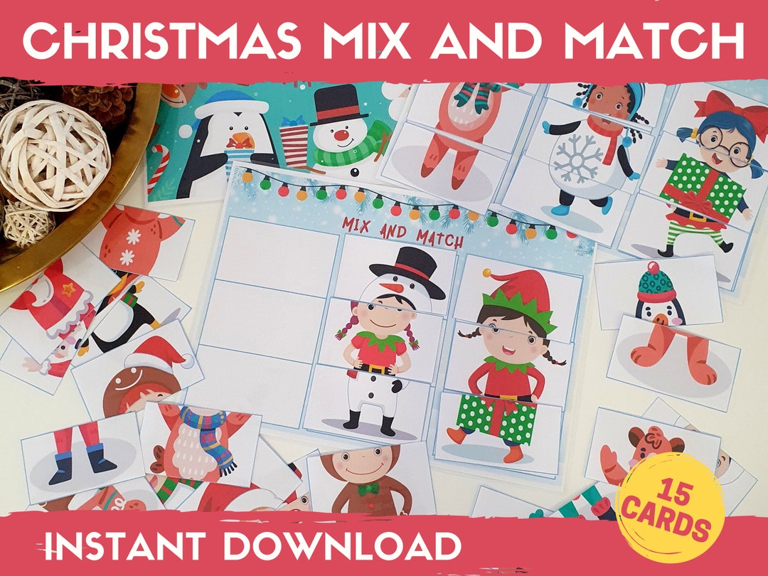 Christmas Matching Game for Toddlers, Busy Book Printable for Kids ...