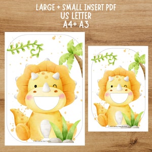 Feed the Dino Flisat Insert, Dinosaur Counting Activity, Printable ...