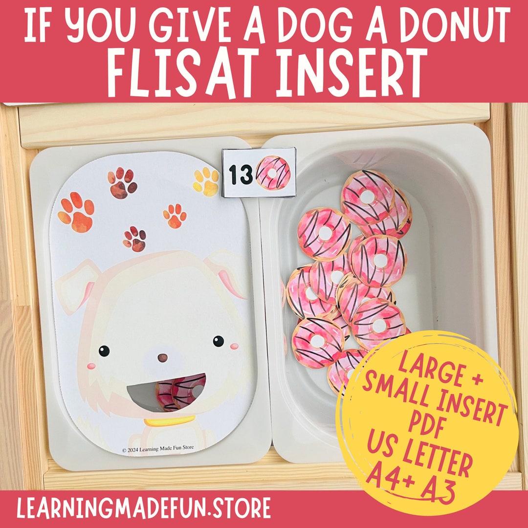 If You Give a Dog a Donut Counting, Printable Flisat Insert, Trofast ...