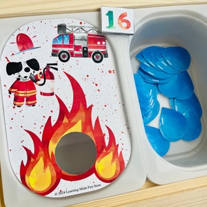 Firefighters Counting Flisat Insert, Patrick Count Activity, Printable ...
