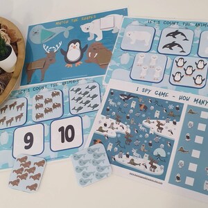 Arctic Animals Busy Book, Polar Animals Busy Binder, Learning Binder ...